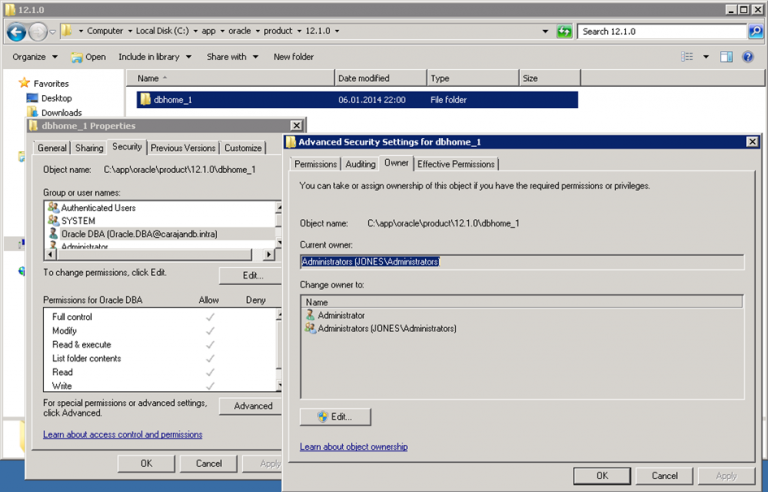 12c Windows And The New Oracle Home User Carajandb